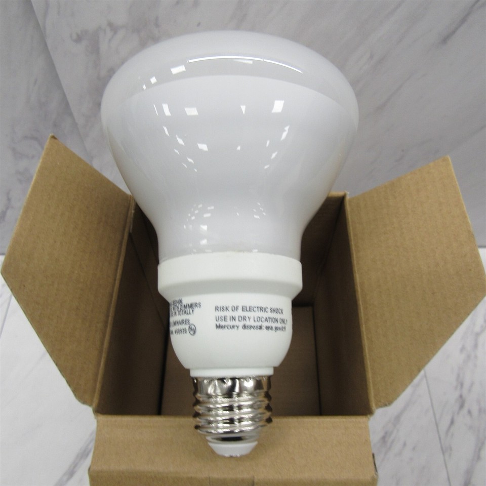 20 LOT- NEW 15W Compact Fluorescent R30 Reflector Light Bulb Lamp 82 ...