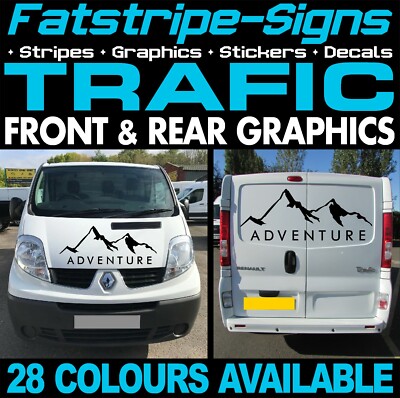 to fit RENAULT TRAFIC GRAPHICS STICKERS STRIPES CAMPER VAN MOTORHOME ...