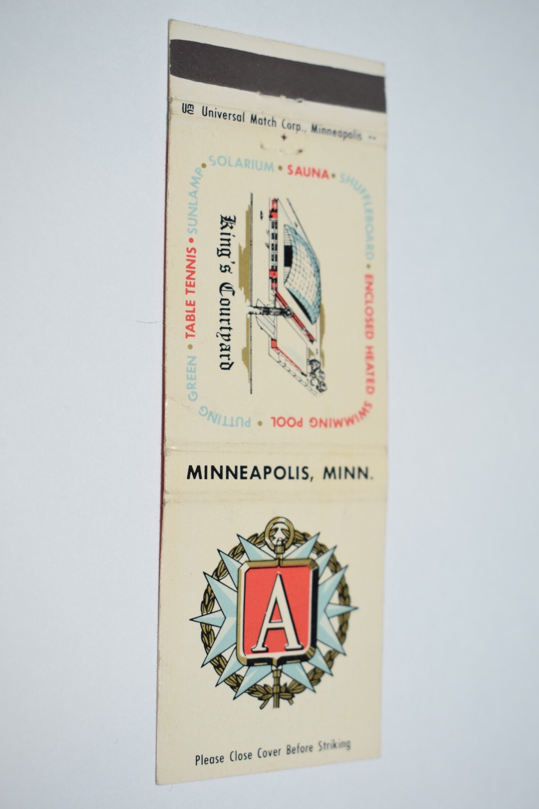 Ambassador Resort Motor Hotel Minnesota 20 Front Strike Matchbook Cover ...