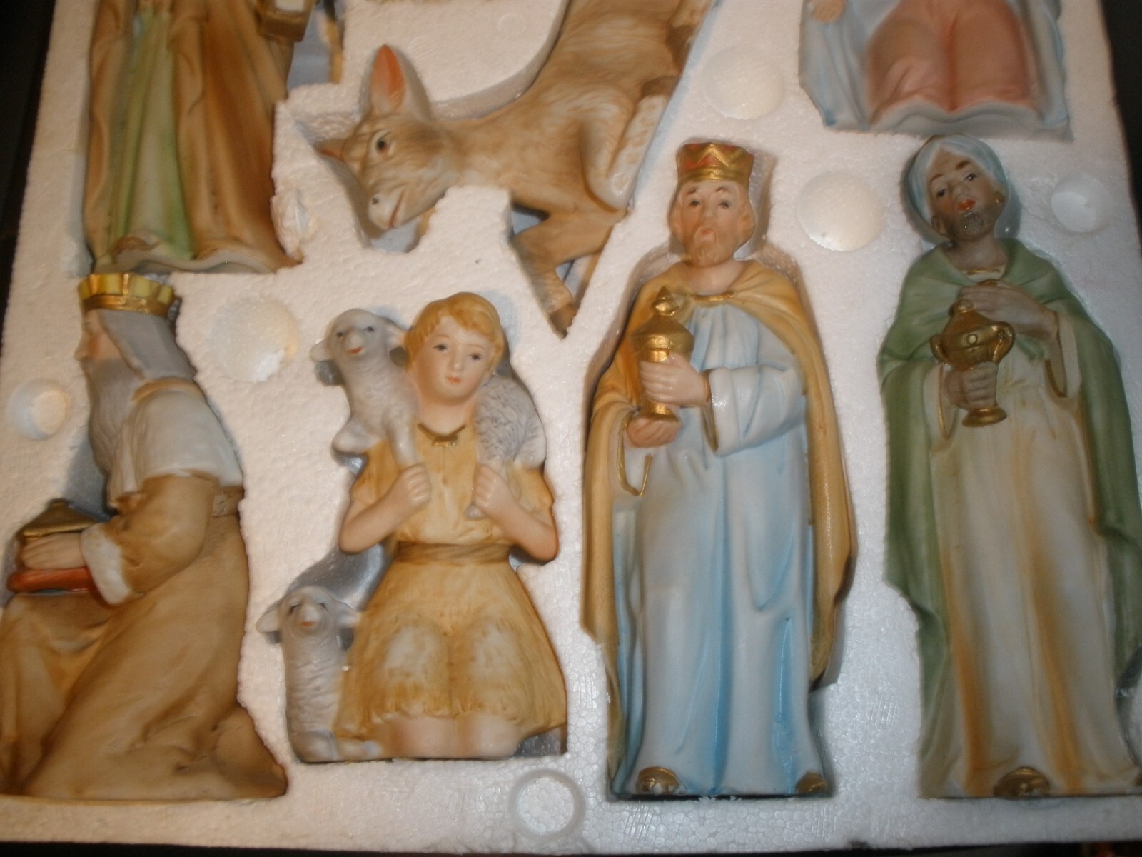Homco 5603 Christmas Nativity Set Home Interiors 9 piece Bisque ...