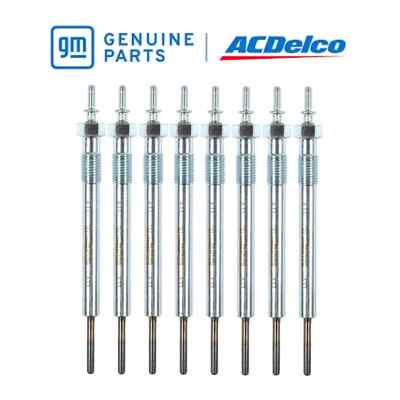 Set of 8 OEM GM 63G / 97326305 Diesel Glow Plug 04-05 Chevy GMC LLY ...