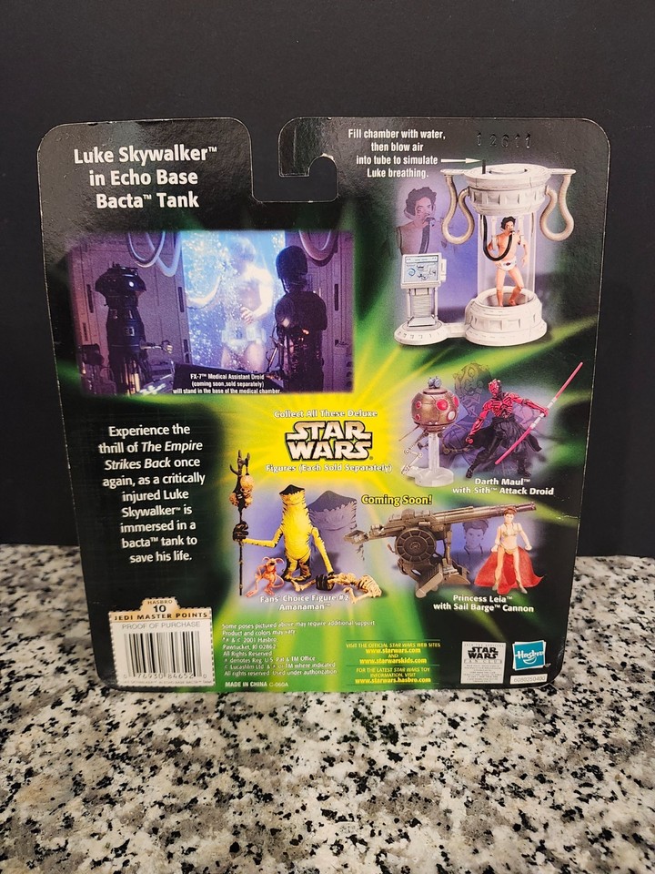 Luke Skywalker Echo Base Bacta Tank 2001 STAR WARS Power of the Jedi ...