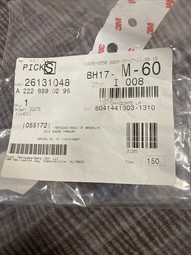 For Mercedes Genuine Fender Seal Right 2228890295 | eBay