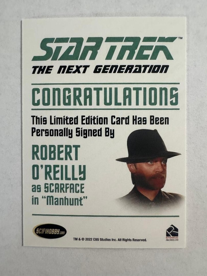 Star Trek The Next Generation Archives & Inscriptions Robert O'Reilly ...