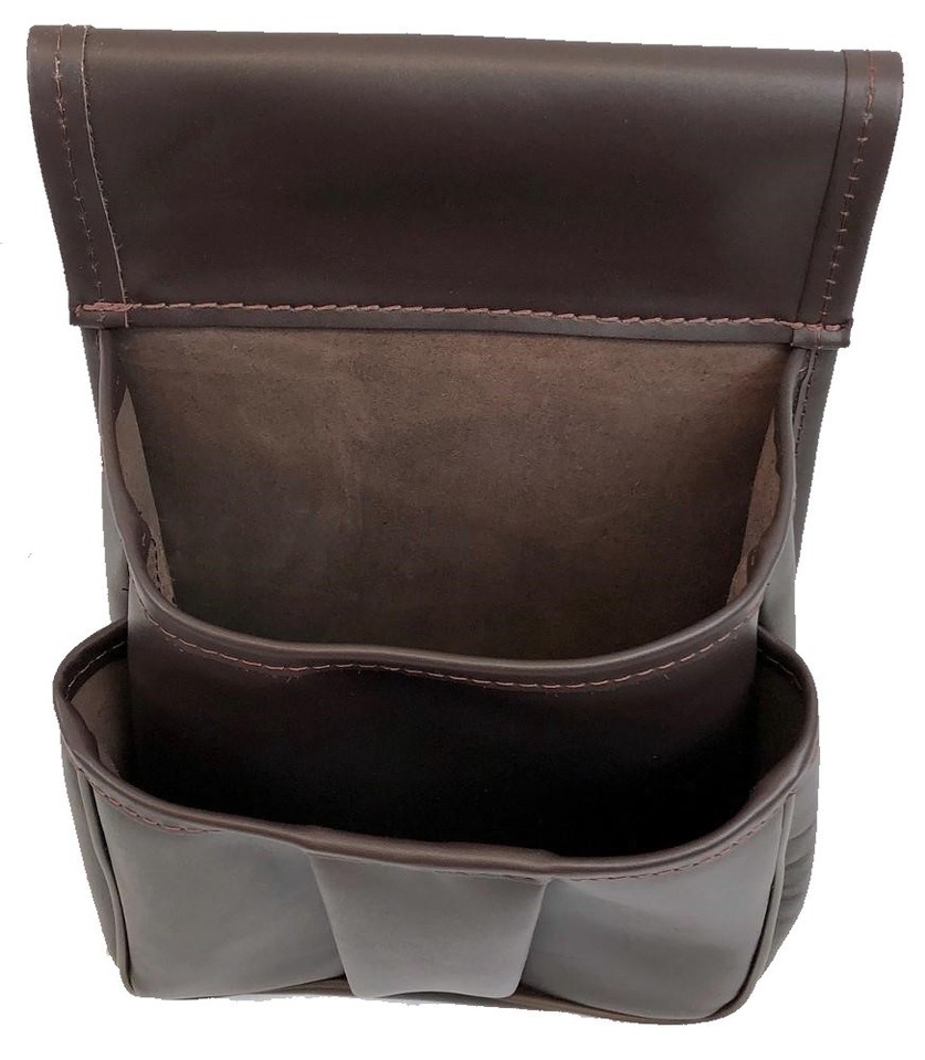 Genuine LEATHER SHOTGUN SHELL SPORTING CLAY SKEET TRAP POUCH - BRN | eBay