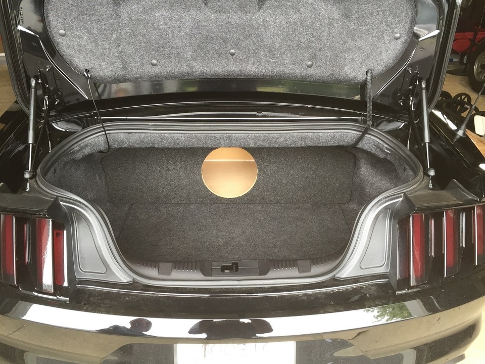 For a 2015+ Mustang Convertible Custom Sub Box Subwoofer Enclosure - 10 ...