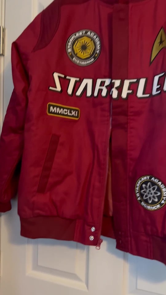 Star Trek Starfleet Academy RedEngineer Jacket Sz Medium New | eBay