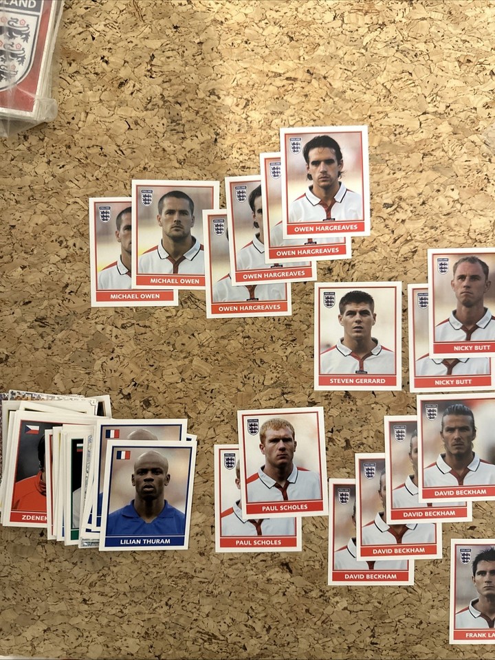 Merlin’s England 2004 Sticker Bundle - Approx 250 Stickers With ...