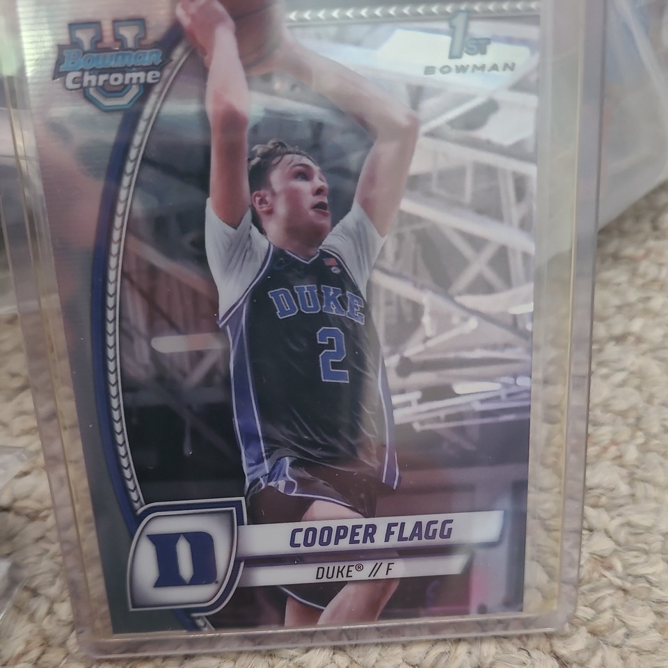 2024-25 Bowman Chrome University Cooper Flag 1st Base Card #16 Duke Rc ...