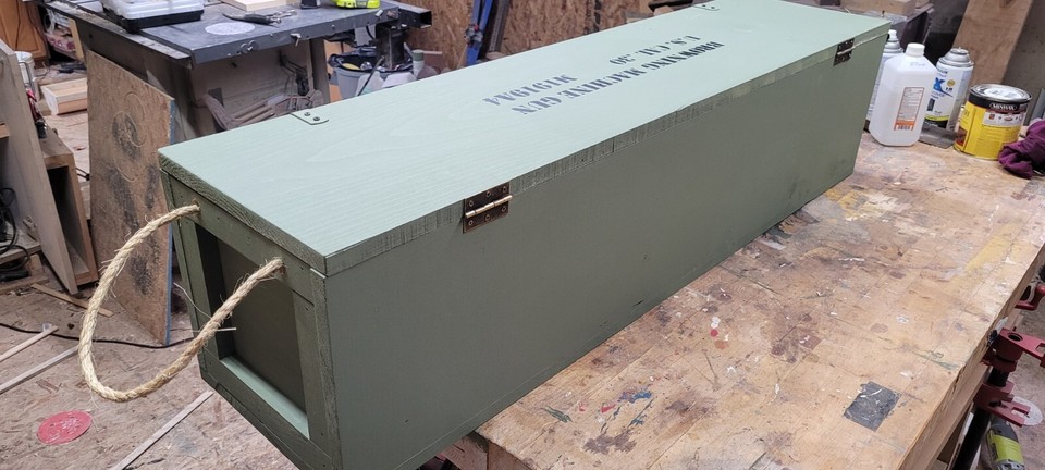 M1919A4 transit case/ wooden crate | eBay