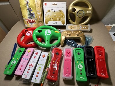 Nintendo Wii Remote Controller Gold Zelda Mario Luigi Toad Yoshi And ...