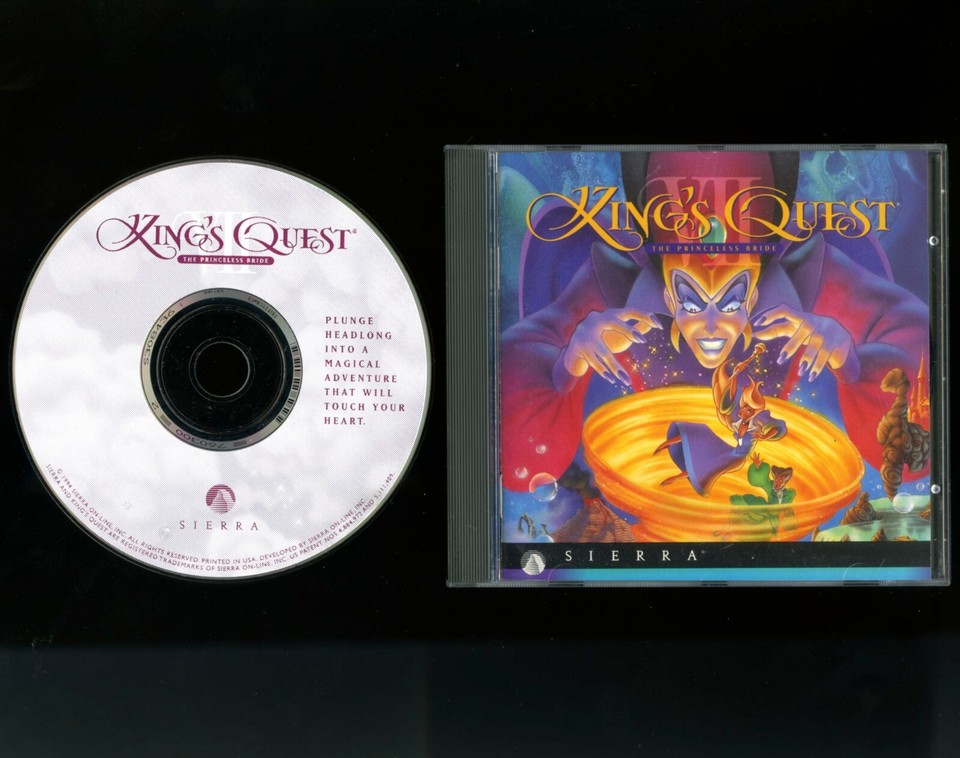 King's Quest VII The Princess Bride booklet Sierra Windows PC CD-Rom ...