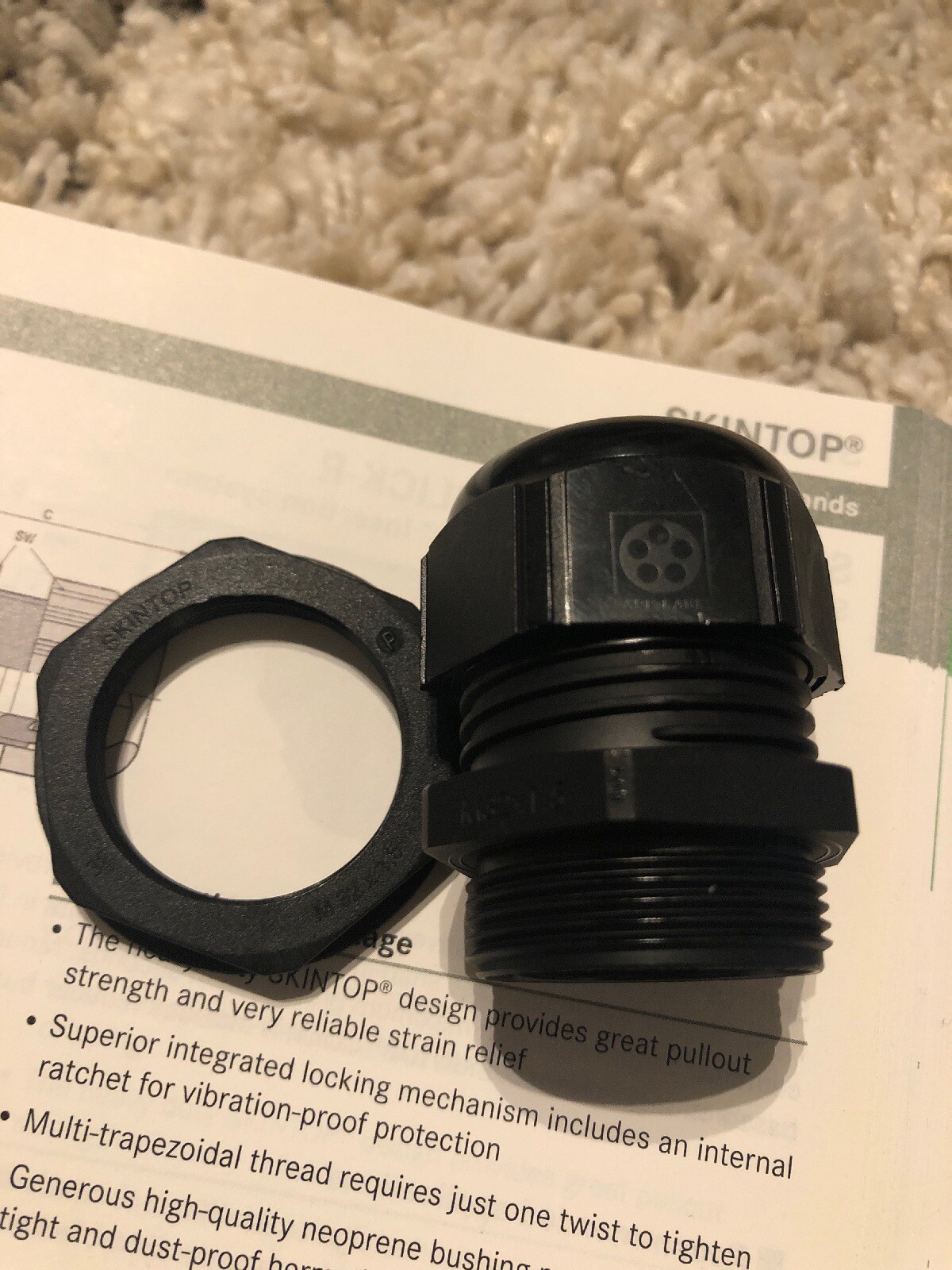 NEW LAPP S2521 SKINTOP M32X1.5 CONNECTOR Black | eBay