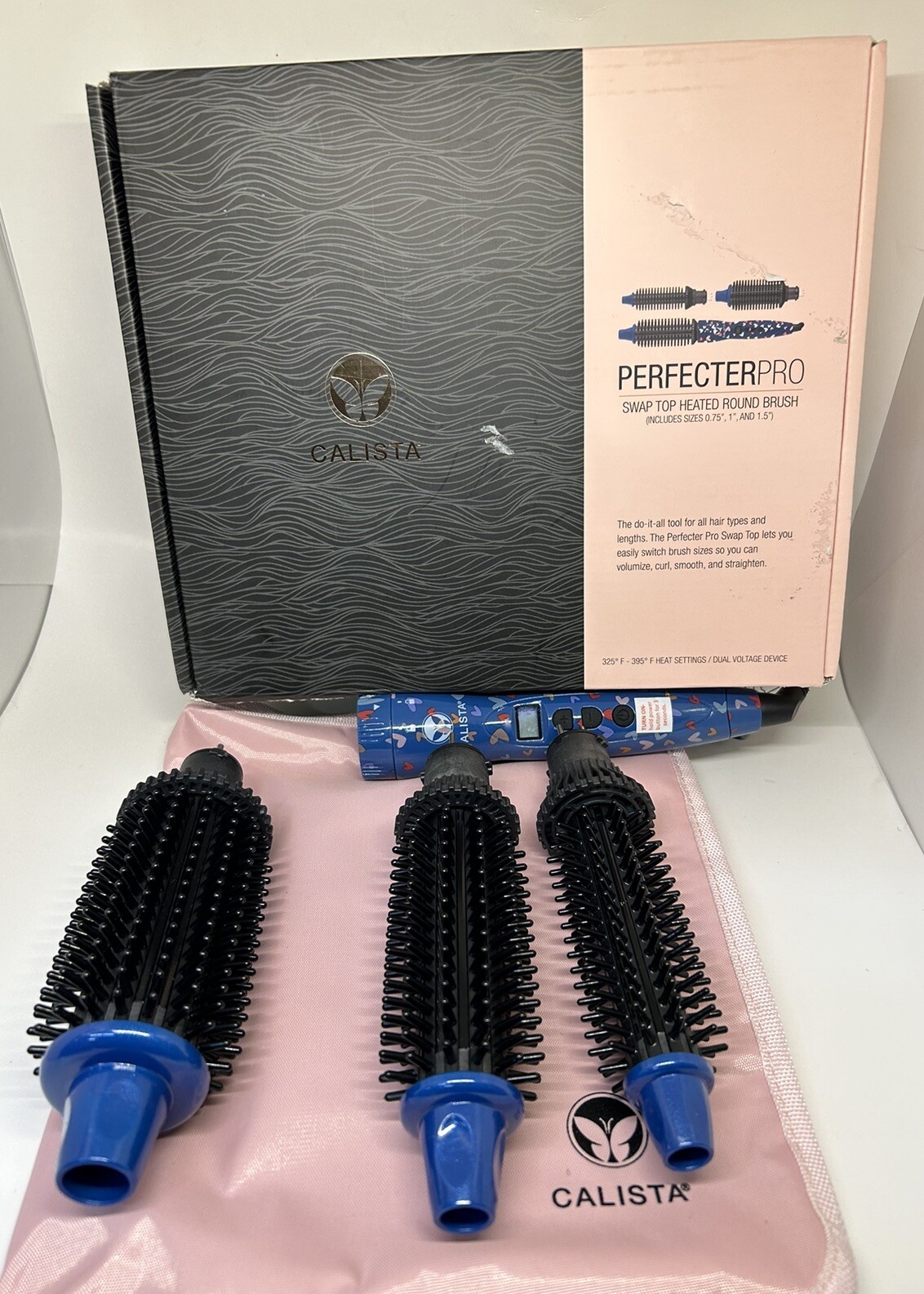 Calista Perfecter Pro Swap Top Heated Round Brush .75" 1" 1.5" Sweet ...