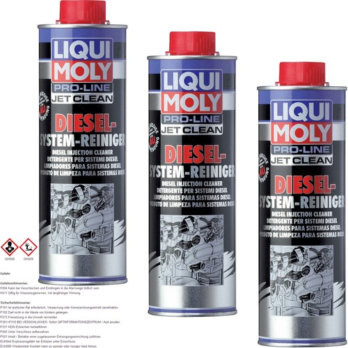 3x 500mL LIQUI MOLY PRO-LINE DIESEL SYSTEM REINIGER JET CLEAN ...