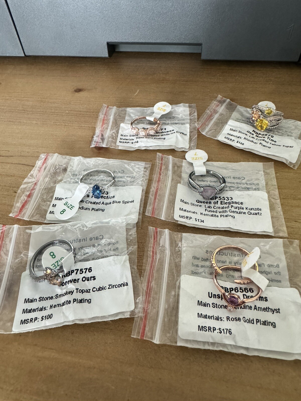 Ring Bomb Party Lot of 6 Rings Size 7 And 8. | eBay