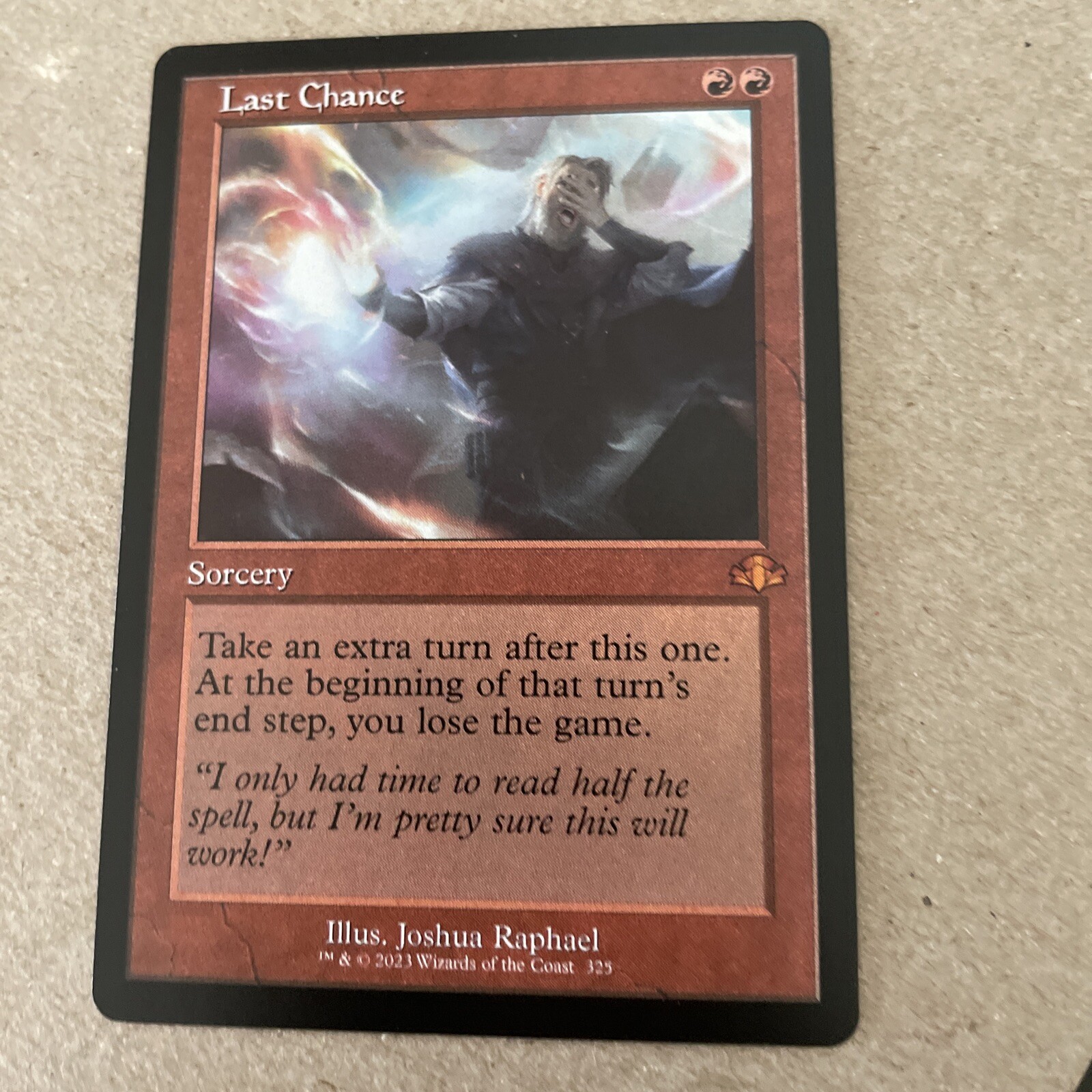 mtg Last Chance (Retro Frame) Mythic NM - Dominaria Remastered | eBay