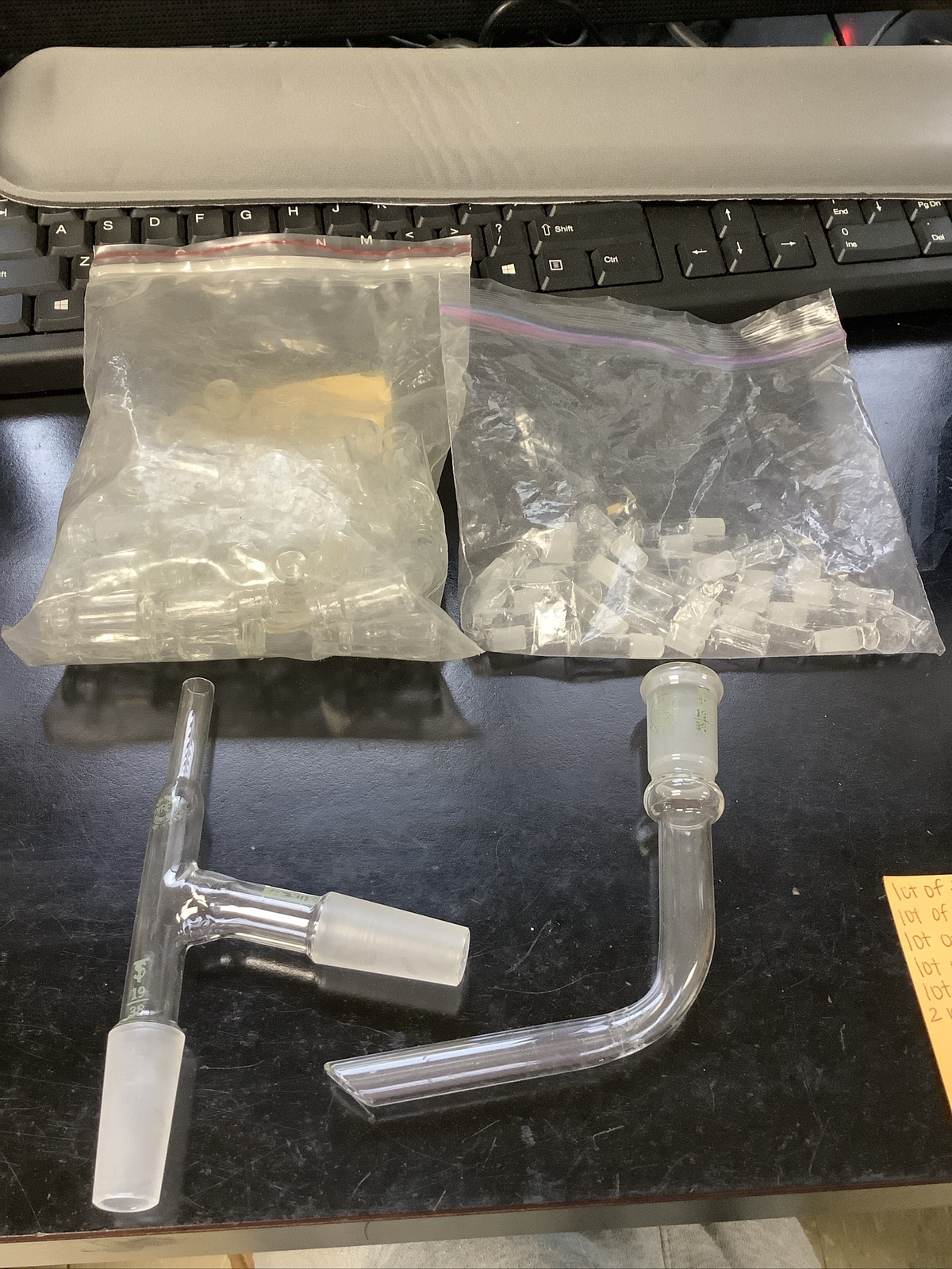 Lot Of Pyrex Lab Glass Adapters And Stopcocks | eBay