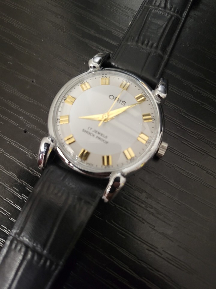 ⭐RARE Pristine Condition OrÍs AM044 Vintage Swiss Hand Wind Men's Watch ...