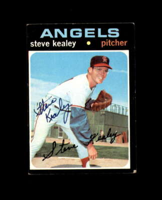 Steve Kealey Hand Signed 1971 Topps California Angels Autograph | eBay
