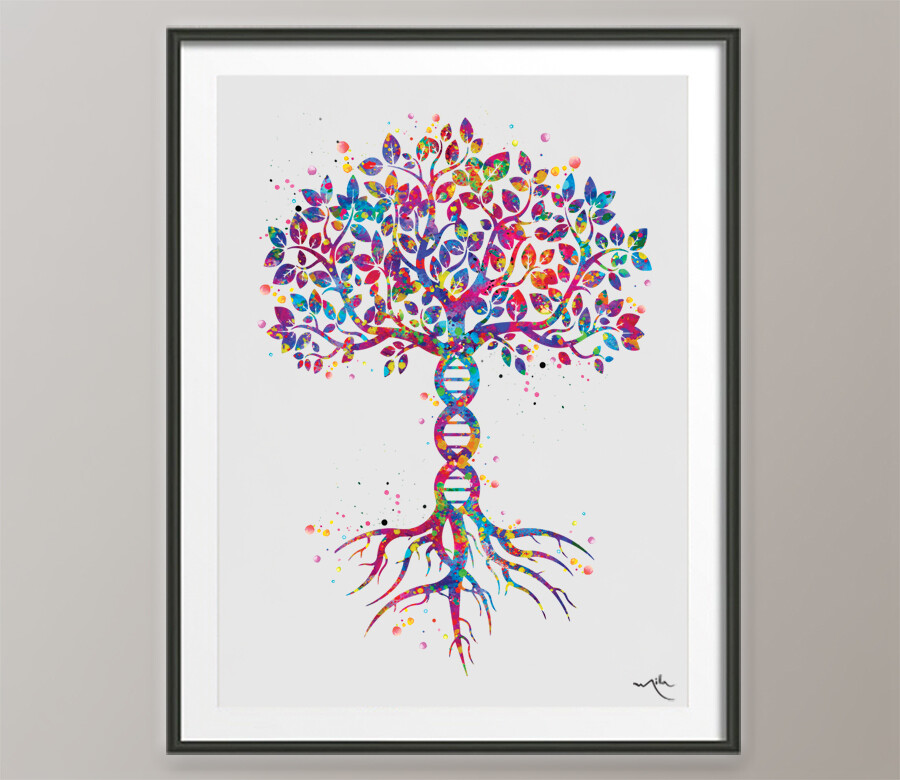 Dna Tree Art Dna Tree Wall Art For Sale Fine Art America