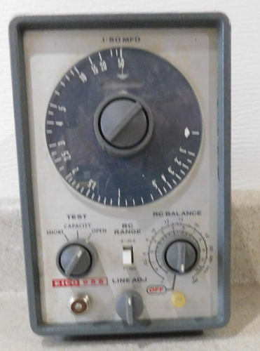 VTG EICO 955 Capacitor Tester Tube .1-50 MFD In Circuit Tested Working ...