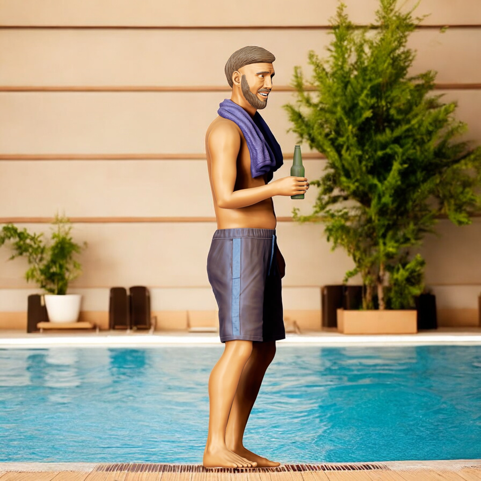 Pool Party Figures Resin 3d printed Unpainted Pool Party Set of all 6 ...