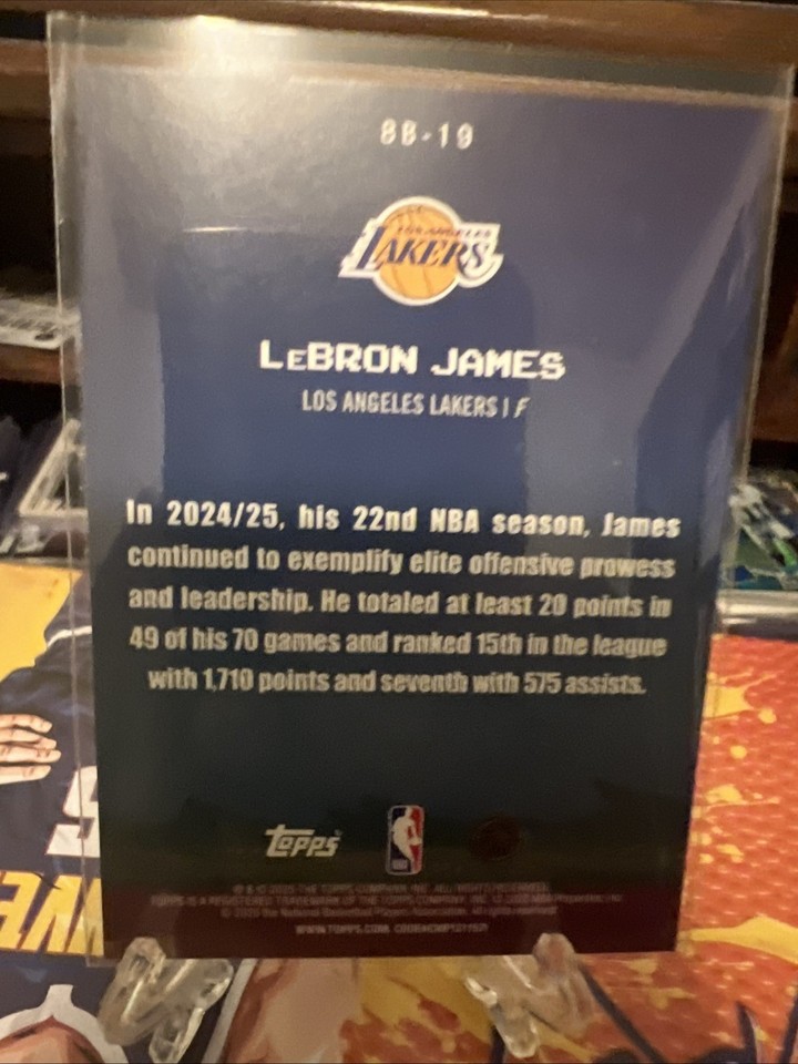 2025 Topps Flagship 8-Bit Ballers LeBron James #8B-19 Lakers | eBay