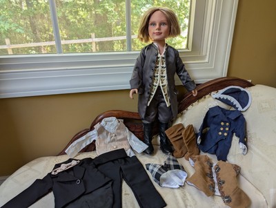 Carpatina James Doll Colonial Boy with Stephan Clothing And Accessories ...