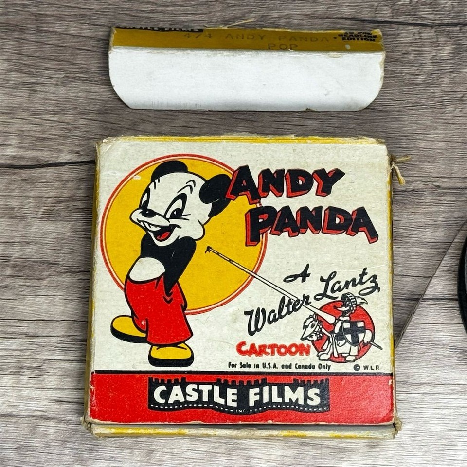 Vintage Andy Panda Pop 16mm Cartoon Film Reel by Castle Films | eBay
