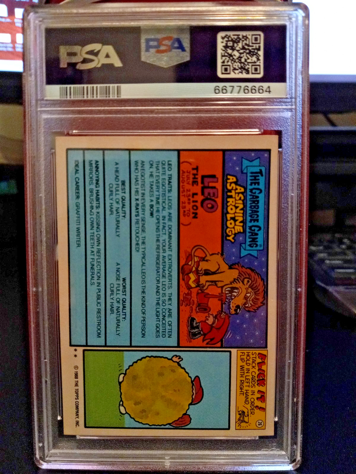 1988 Garbage Pail Kids OS Series 15 Slasher ASHER #617b PSA 9 Mint | eBay