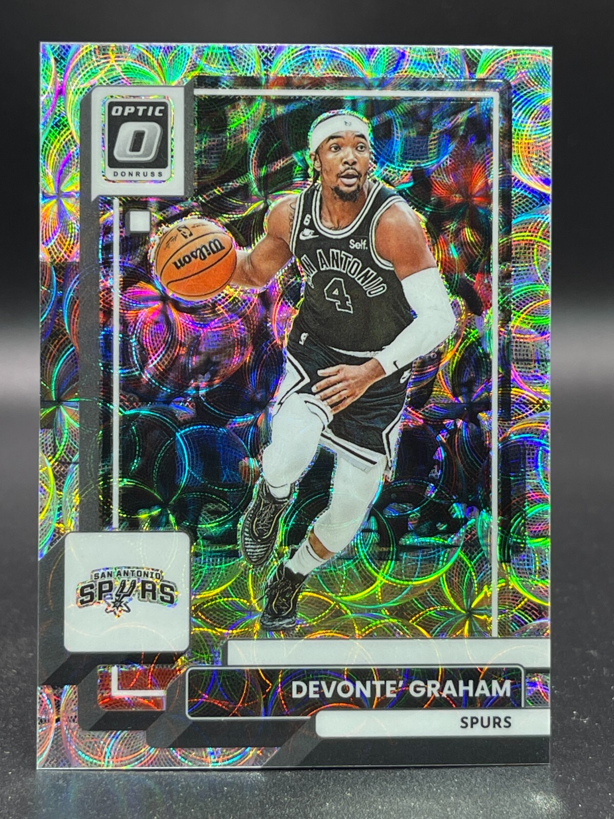 2022-23 Donruss Optic DEVONTE GRAHAM Spurs #194 Premium Scope Prizm 044 ...