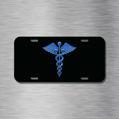 Caduceus Doctor Medicine Medical Vehicle License Plate Front Auto Tag ...