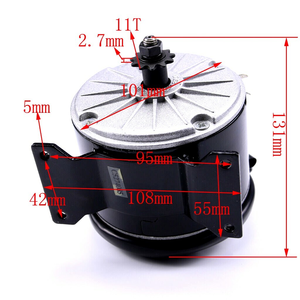 Pmsm Motor NATGAI 24V 350W Brushed Electric Motor - 2800RPM For E ...
