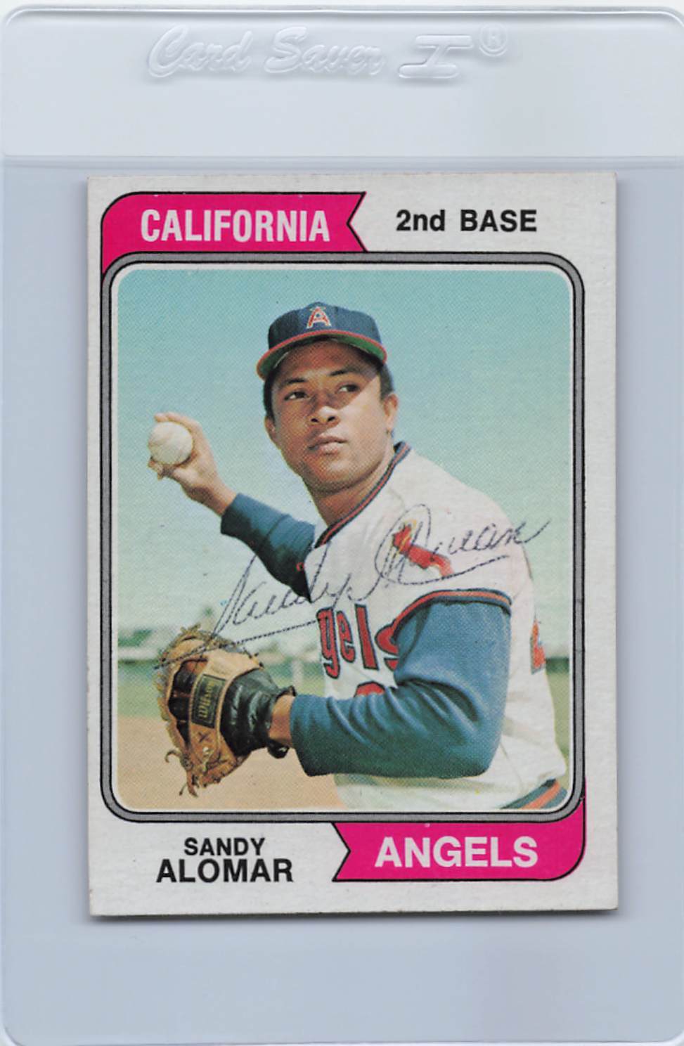 1974 Topps #347 Sandy Alomar Angels Signed Auto *G2615 | eBay