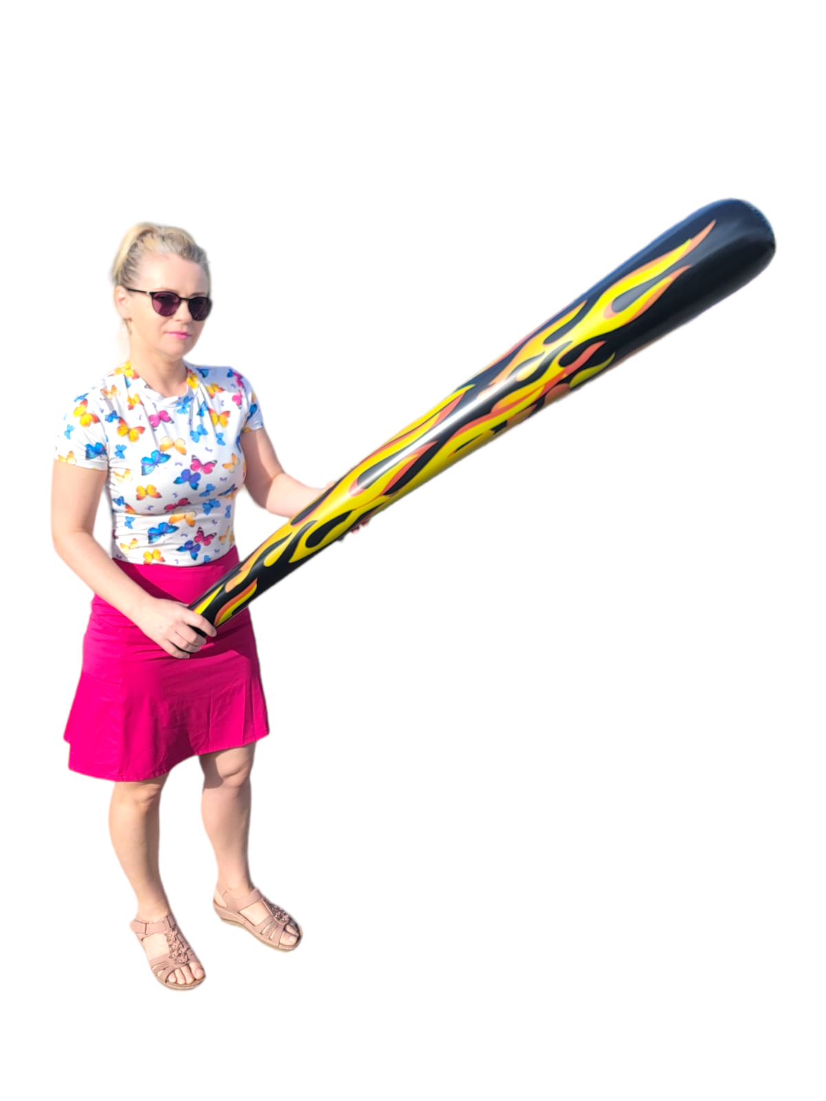 54" Jumbo Flame Baseball Bat (2 Pack) Vinyl Bat Inflates. | eBay