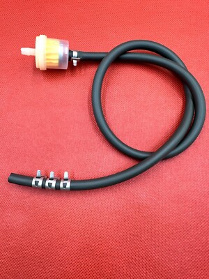 2ft 3/16" x 5/16" Gas Fuel Line Hose for Lawn Mower Generator w 4 Clips ...