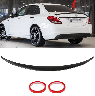 GLOSS BLACK REAR TRUNK BOOT LID SPOILER FOR MERCEDES C CLASS W205 C63 ...