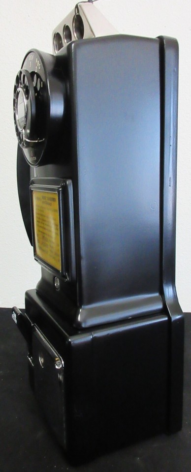 Automatic Electric Pay Telephone 3 Coin Slot Rotary Dial Operational #9 ...