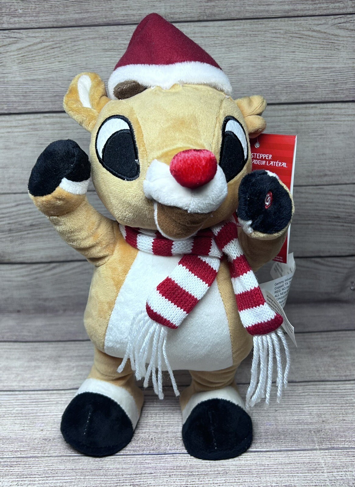 GEMMY Rudolph the Red Nosed Reindeer Side Stepper - Sings & Dances NWT ...