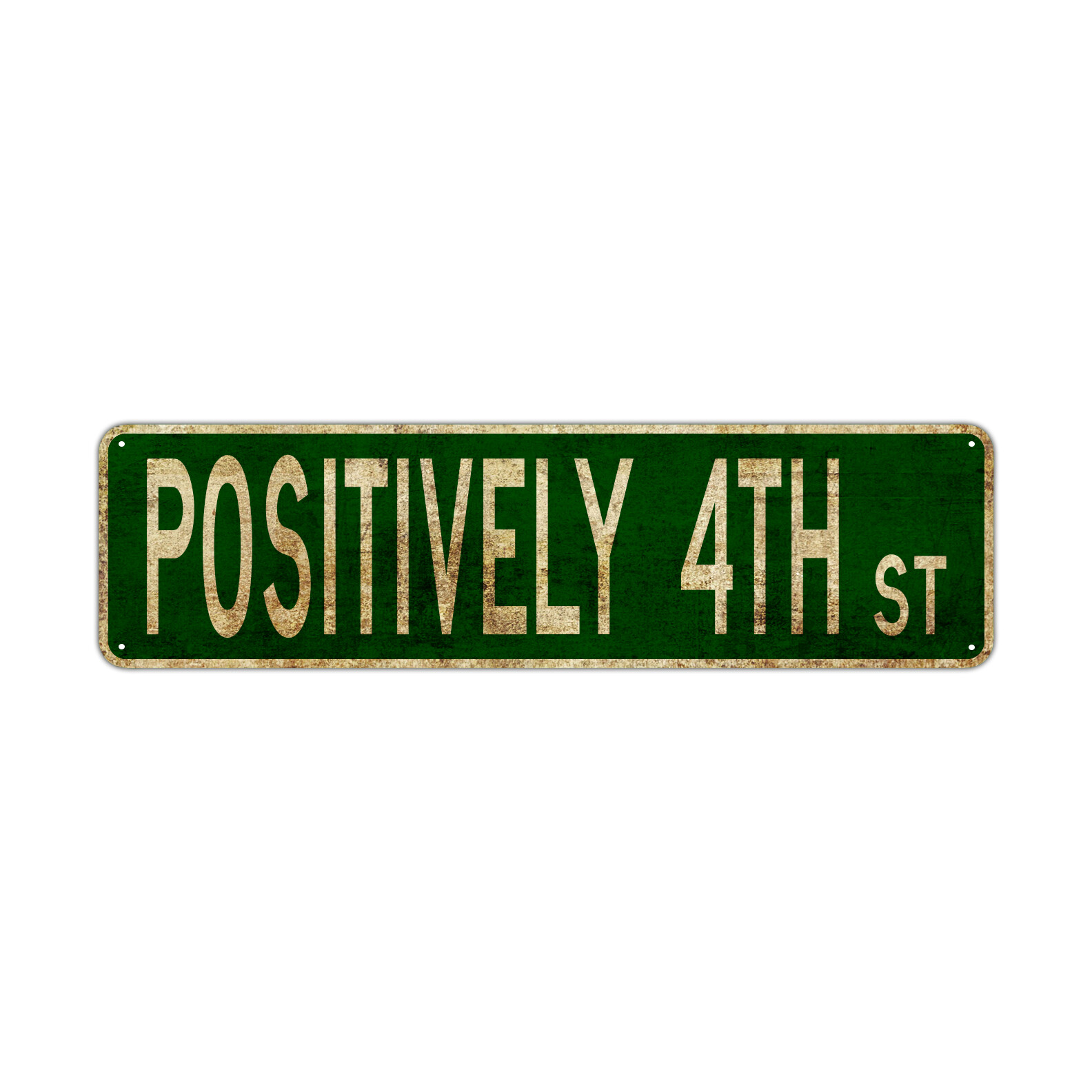 Positively 4TH ST Vintage Sign| Bob Dylan Song Clubs Street Décor ...