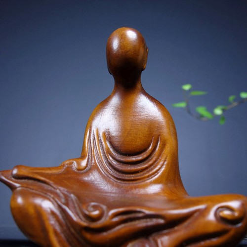 Chinese Natural Boxwood Hand-carved Exquisite Faceless Buddha Statue | eBay