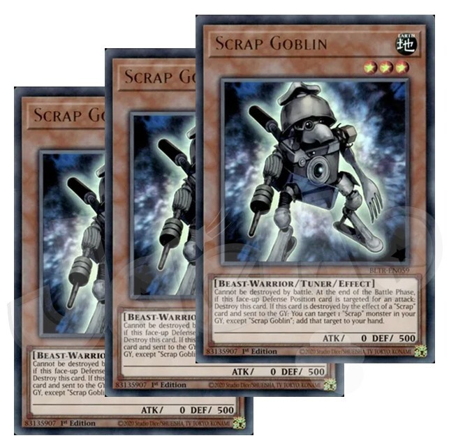 Yugioh - Scrap Goblin x 3 - 1st Edition Ultra Rare NM - Free Holo Card ...