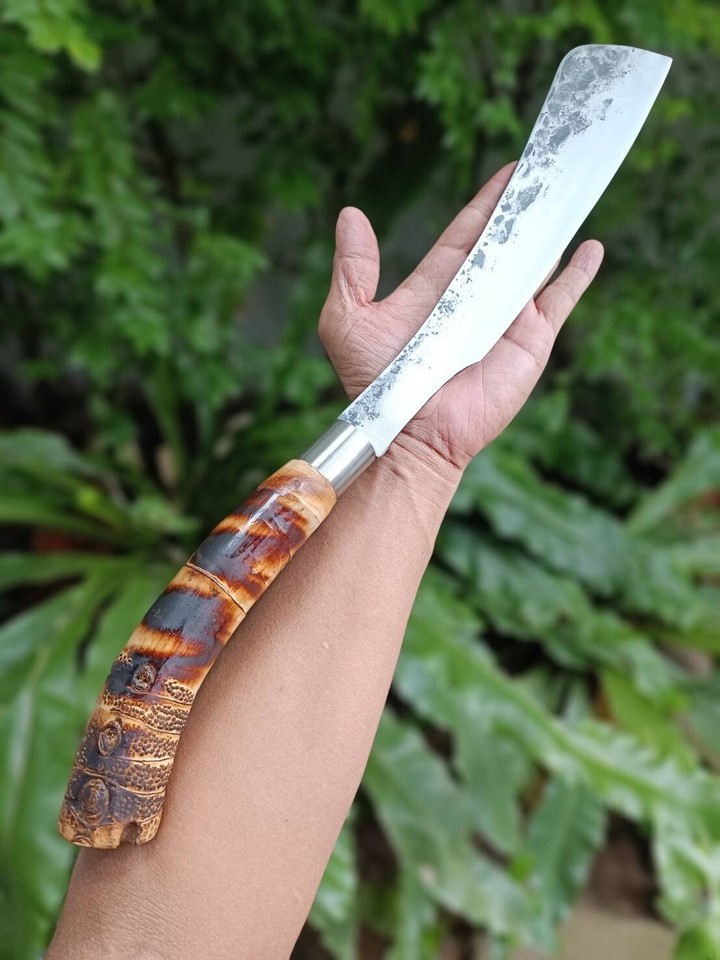 Handmade Parang machete hunting Rambo knife 13” forged blade, Bamboo ...