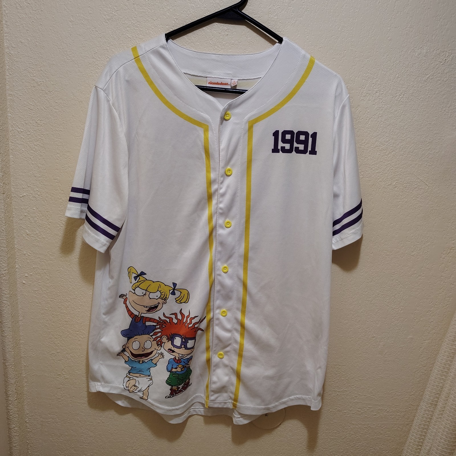 2022 Nickelodeon Rugrats White Baseball Jersey Born I… - Gem