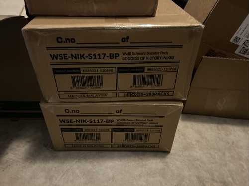 Lot of 3 Weiss Nikke ENGLISH Booster Boxes From Master Case w/ Neon ...