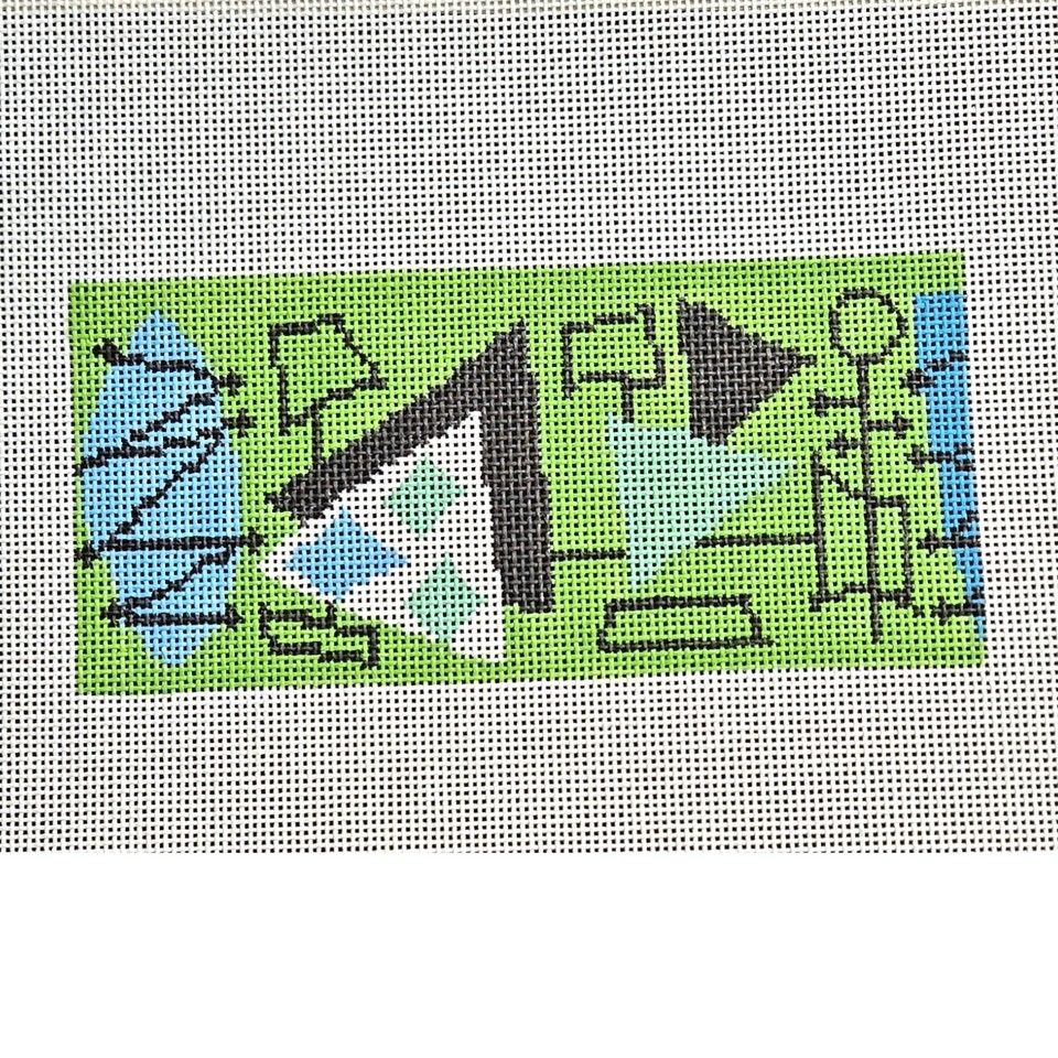 PATTY PAINTS HP NEEDLEPOINT CANVAS: ABSTRACT RETRO DESIGN INSERT BM | eBay