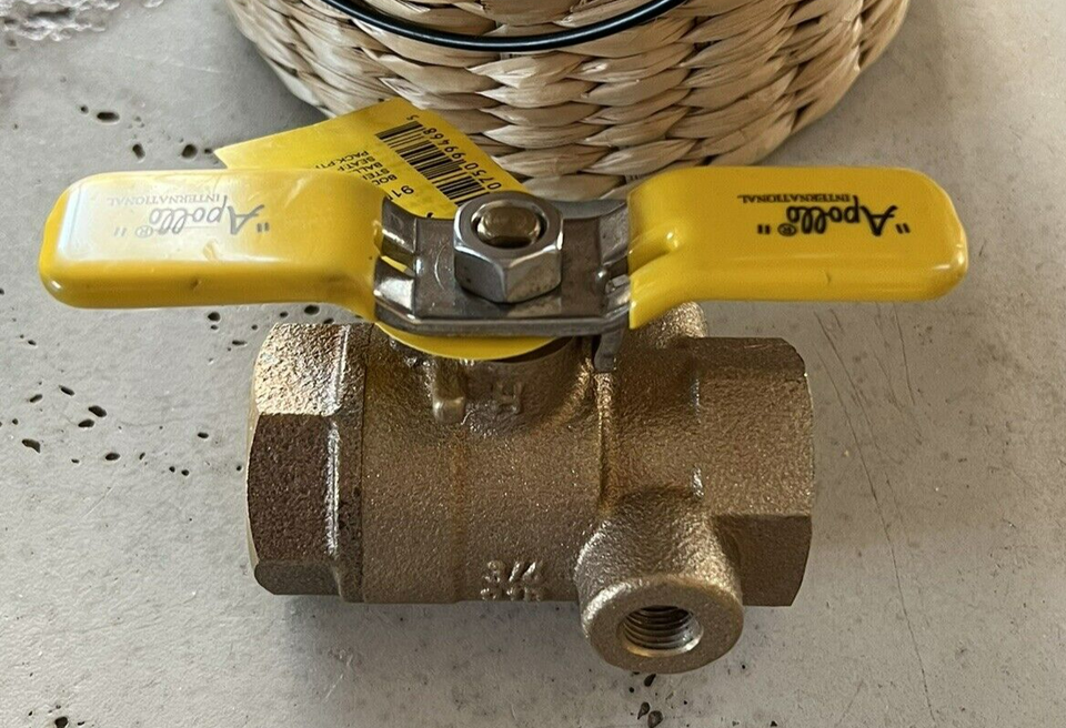 OEM Apollo 3/4" Bronze Tapped Ball Valve for PVB4A Backflow Preventer ...
