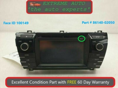 2014-2016 Toyota Corolla Radio Touchscreen Display CD ID 100149 OEM ...