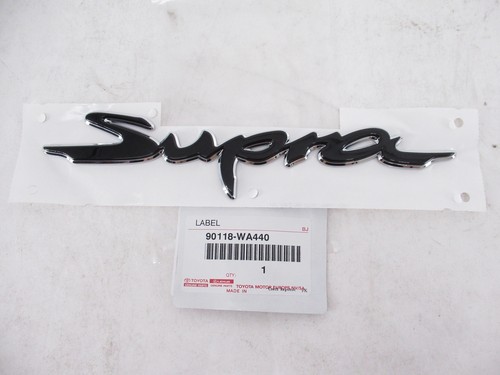 Genuine OEM Toyota 90118-WA440 "Supra" Rear Badge Emblem Nameplate 2020 ...